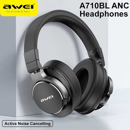 ДОСТАВКА БЕСПЛАТНО! Наушники AWEI A710BL ANC(шумоподавление)
