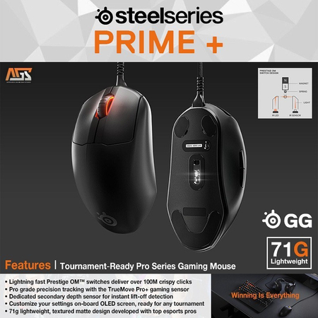 СКИДКА! Steelseries PRIME +/Plus (ресурс 100млн наж) Игровая мышка/мыш