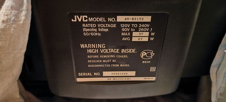 Телевизор JVG model AV-K21T2