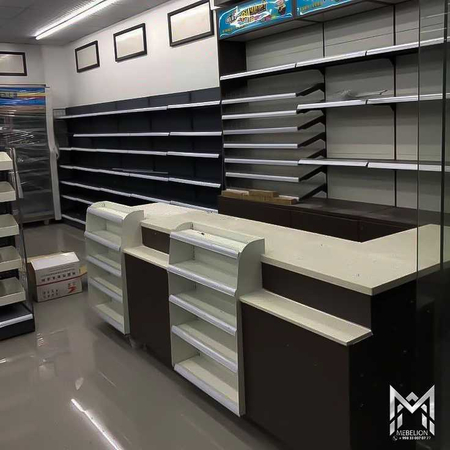 Magazinlar uchun Prilavka, stelaj, vitrinalarni zakazga tayyorlaiymiz