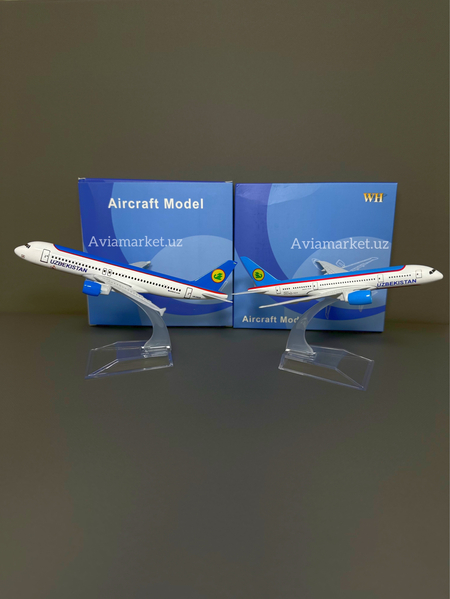 Самолет сувенир AIRBUS A320 Uzbekistan Airways (100% металл)