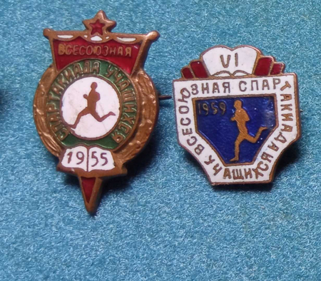 значки спортивные ссср 1950х - 1960х годов