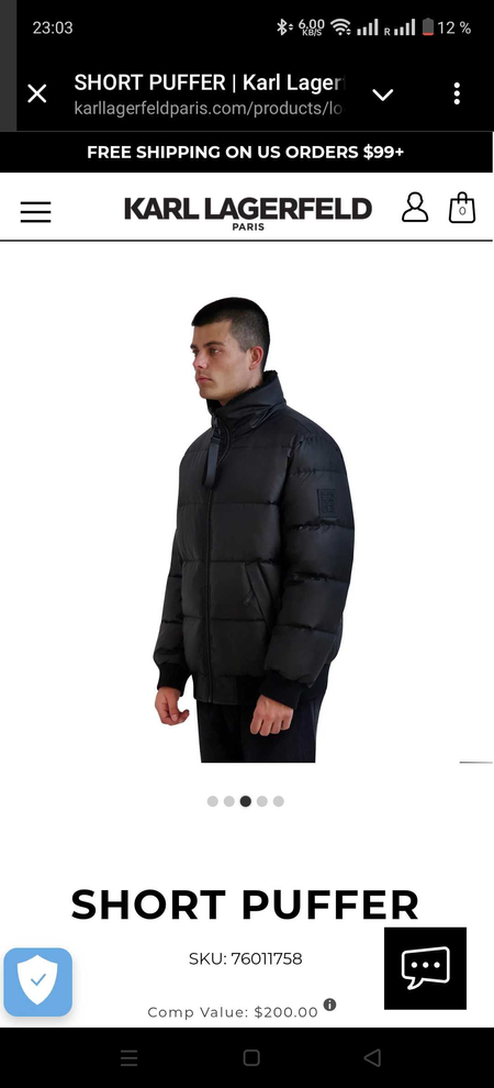 Куртка мужская зимняя Karl Lagerfeld XXL