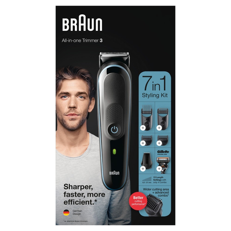 Trimmer Braun MGK3245, black/blue