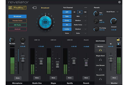 PreSonus Revelator io44 аудио карта для подкастинга, стриминга, записи