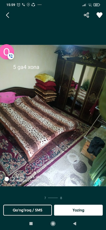 Uy toliladi 2etashkali remonti ortacha