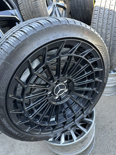 mersedes benz r19 black vossen