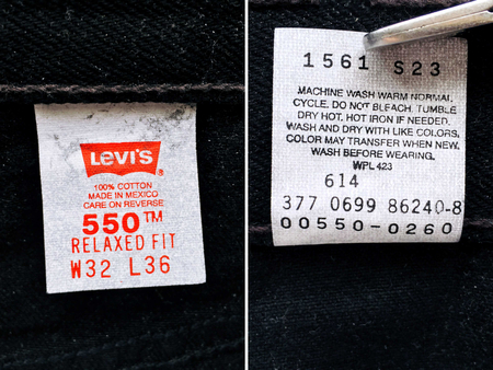 VINTAGE 1999 Made in Mexico LEVI'S® 550™ Relaxed Fit Jeans — W32½ L36