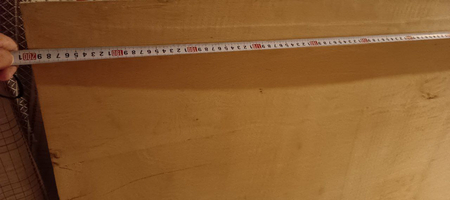 Faner eni 1.25 metr.   Boʻyi 2 metr  Qalinligi 0.4