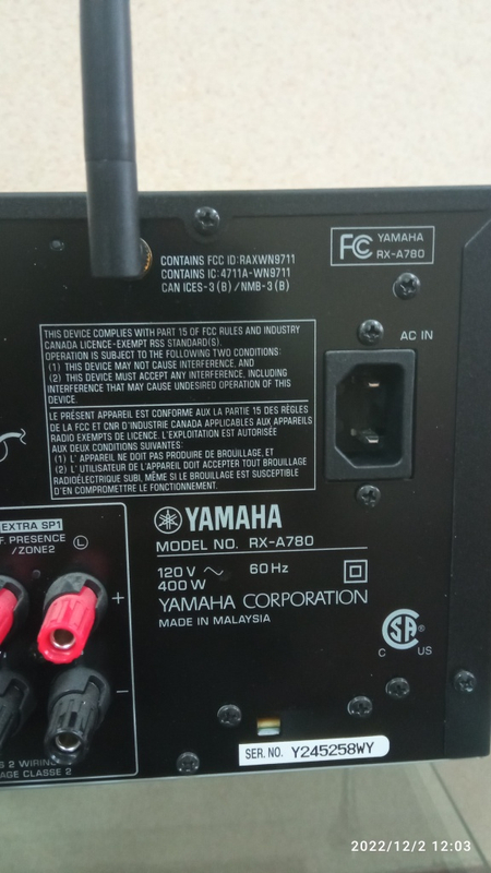 Yamaha RX-A 780 AVENTAGE состояние новое