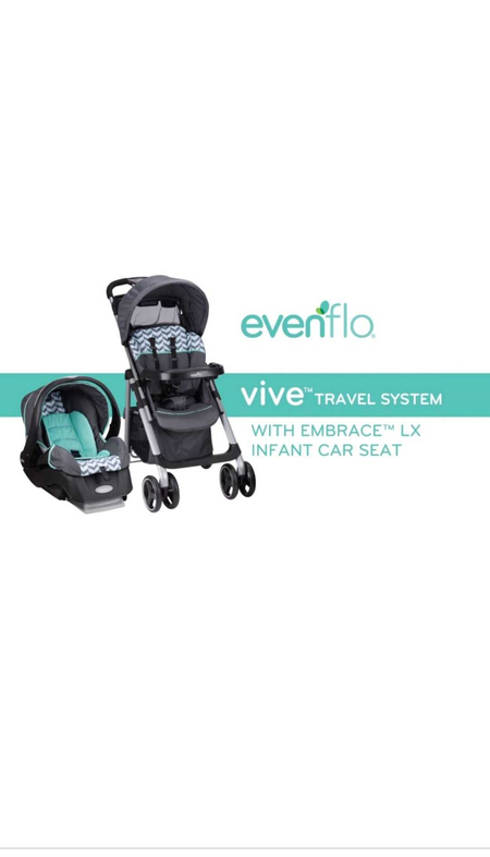Коляска с автокреслом evenflo