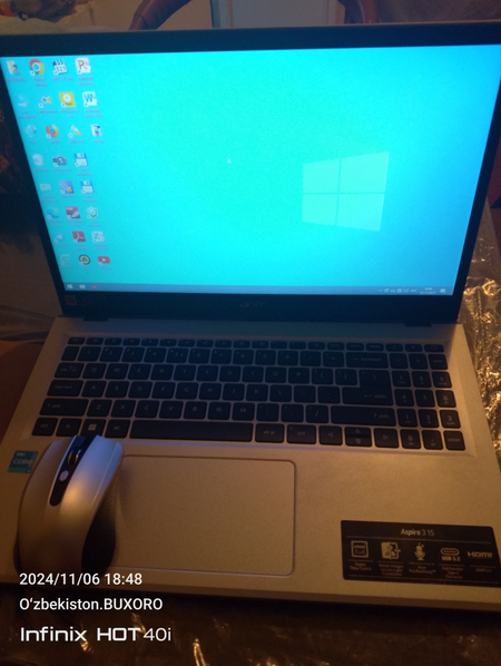 Acer,aspire 315 kafolati bilan