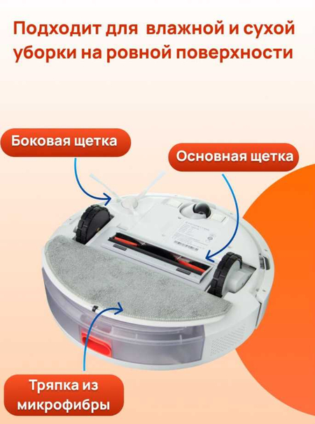 Робот-пылесос Xiaomi Mijia Mop 3C Plus CN Enhanced Edition, версия 3С