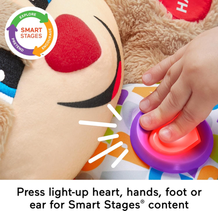 Fisher-Price «Смейся и учись», интерактивная плюшевая собака с музыкой