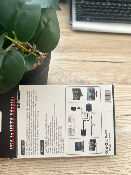 Адаптер VGA - HDTV с AUX разъёмом