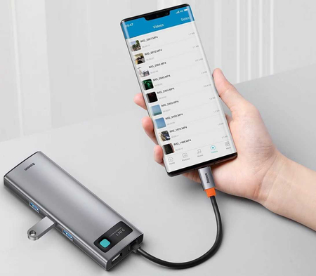 HUB 9 in 1 BASEUS type C мини док станция Хаб Концентратор 9 портов