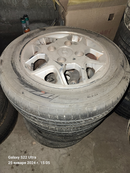 Автошины с алюмин дисками  ,Hankook'компл 155/ 70 13 75H корейский