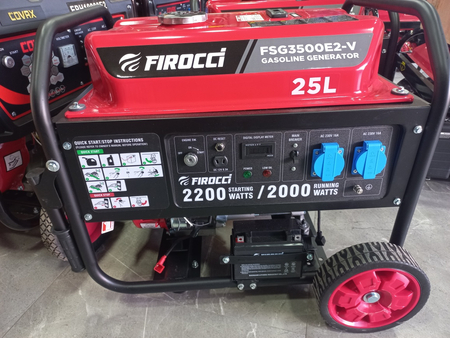 Firocci FSG3500E2-V 
Max 2.2kva
Min 2.0kva
220v
Amper 8.7
100% mis obm