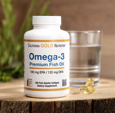 California Gold Nutrition, рыбий жир омега-3