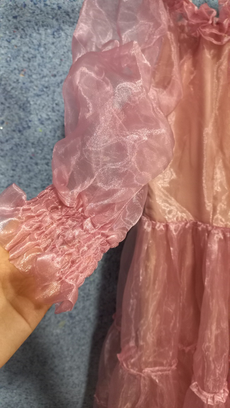 Продаётся платье розового цвета органза ткань organza koylak sotiladi