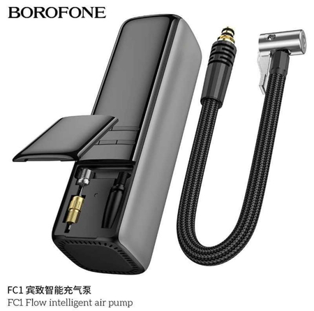 автомобильный насос Borofone FC1 May Flow Air Pump Inflation 12V