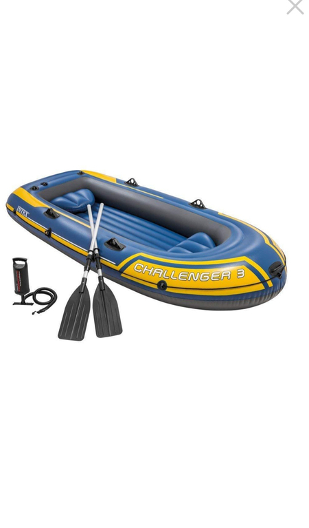 Трёхместная лодка INTEX CHALLENGER 3 и SEAHAWK 3 новый