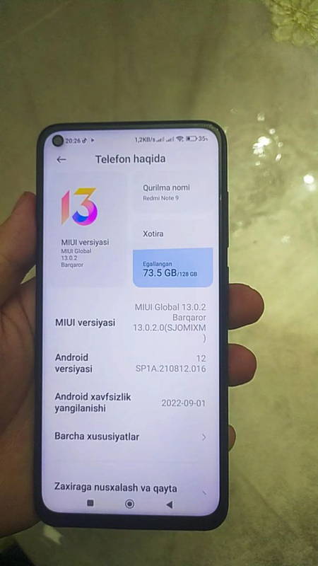 Redmi note 9 global