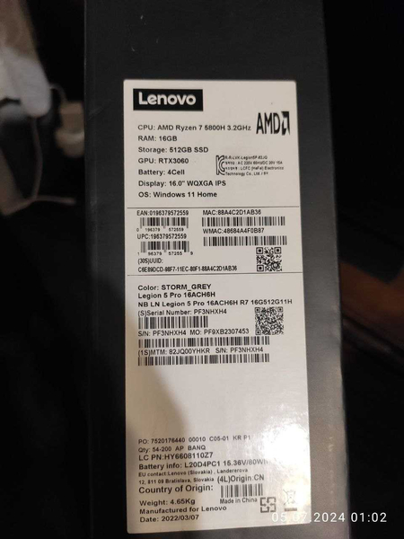 Lenovo Legion 5 pro