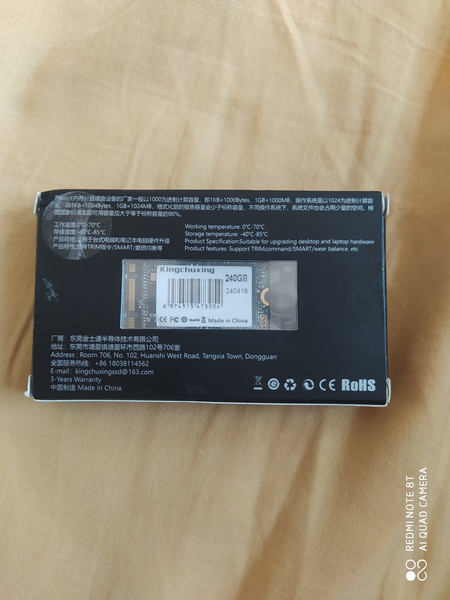 M2 SSD doyimiy xotira 240GB