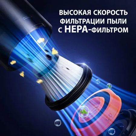 Беспроводной автомобильный пылесос Baseus A5, 16000 па, мощный