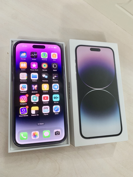 Iphone 14 pro max 256gb 85% Ideal sostoyanida orginal kabel bilan