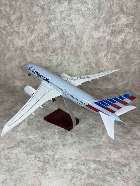 Самолет (Boeing 787-8 Dream Liner American) с LED подсветкой