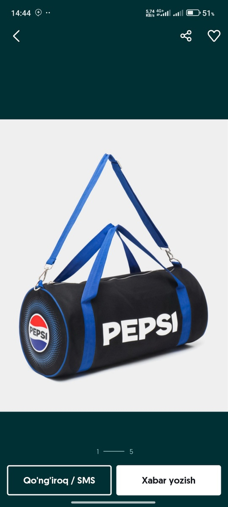 Pepsi sumka yangi