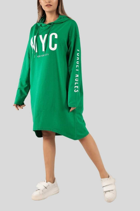 Кофта туника с надписью NYC