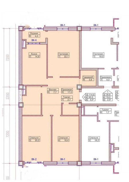 Супер скидка 3х комнатная 135м2 Новостройка ЖК Кукча Дарвоза