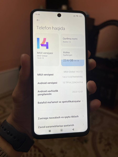 Redmi 12 8/256 karobka dakument ideal