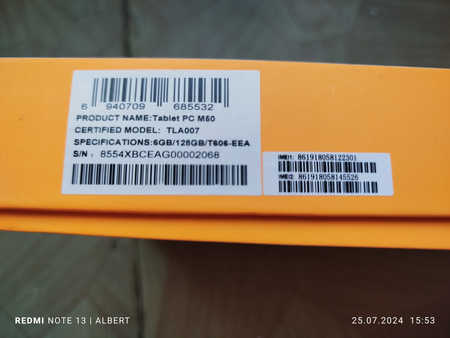 Продается Планшет TECLAST M 50