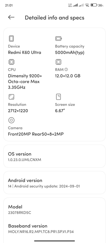Xiaomi Redmi K60 Ultra | Mi 13T Pro 12/256GB
