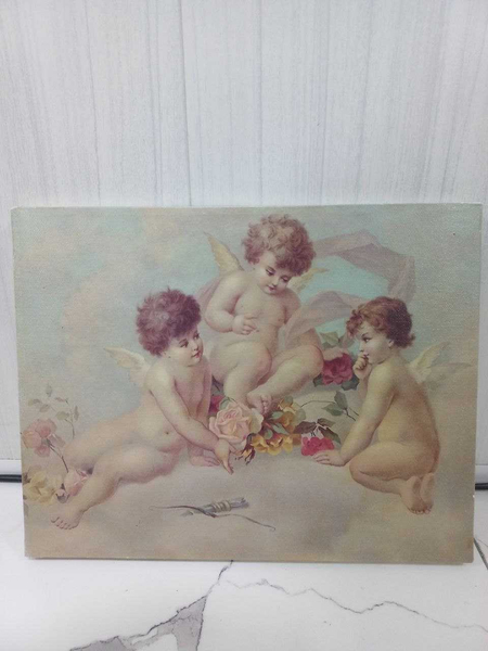 Картина Ангелочки, 20х30, печать на холсте