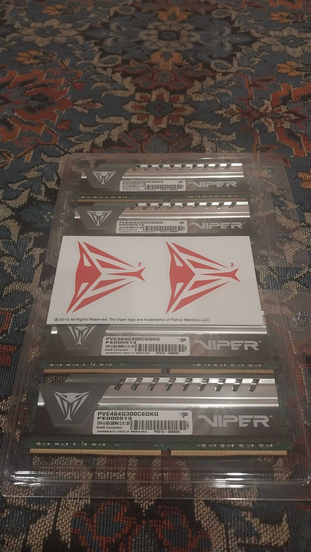 Оперативная Память Patriot Viper Steel 64GB (4 X 16 GB) 3000 MHz.