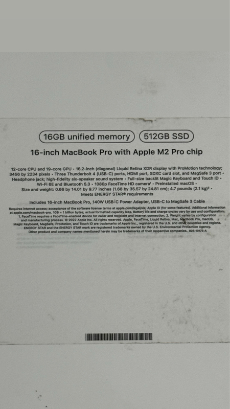 MacBook Pro M2 2023