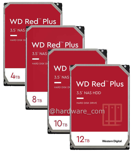 WD Red Plus 12Tb 7200 RPM CMR NAS HDD WD120EFBX