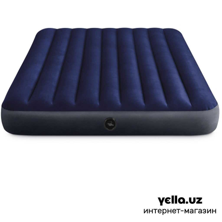 Новый надувной матрас Intex 64759 флокированный (203x152x25) до 273кг