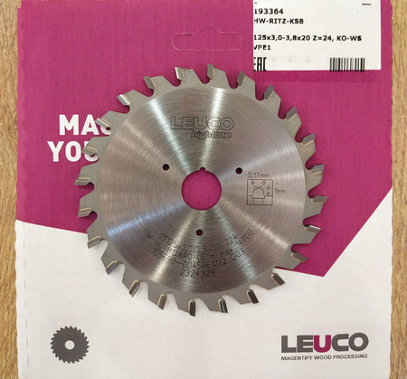 125x3.0-3.8x20 Z=24  Подрезная дисковая пила LEUCO