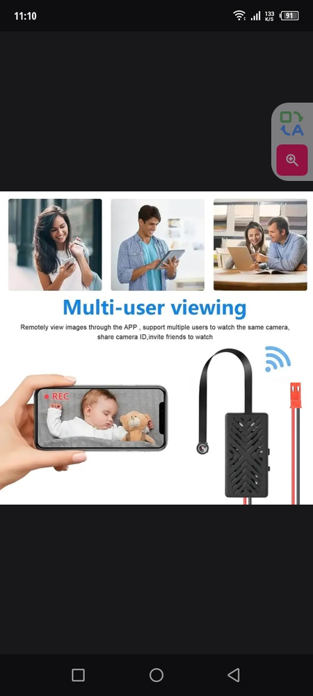 Камера ведио мини WiFi