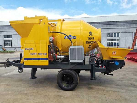 Бетономешалка  с насосом ABJZ40C дизельный
