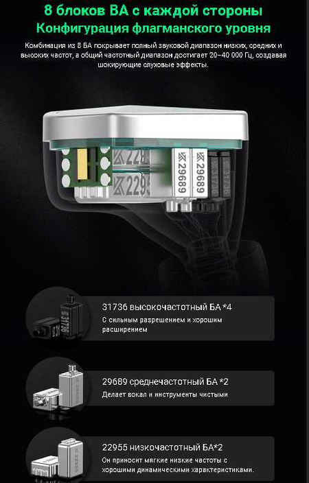 Новые запечатанные крутые проводные наушники KZ AS16 Pro 16 драйверные