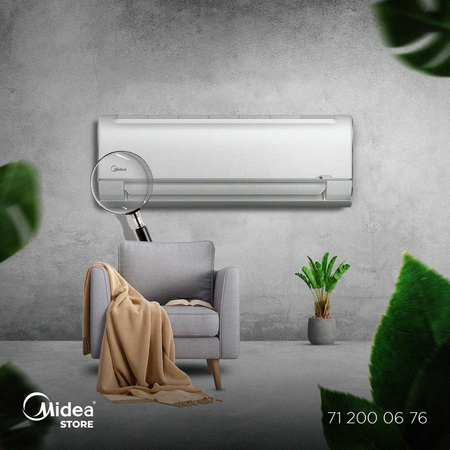 Кондиционер /konditsioner Midea модель Breezeless 12 Inverter+доставка