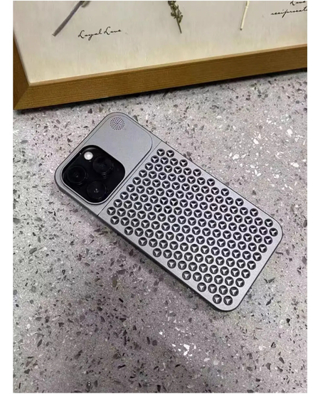 Металлический Противоскользящий чехол для телефона iPhone 14 Pro Max