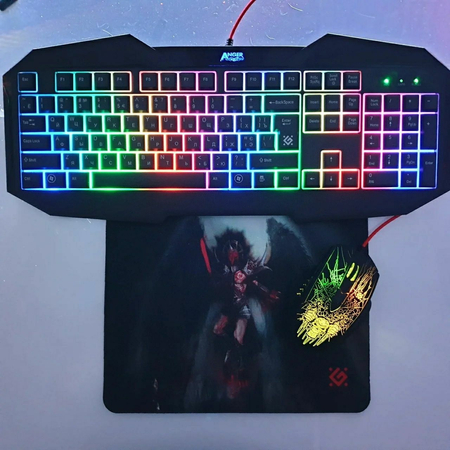 СКИДКА! (3в1) Игровая клавиатура и мышка/мышь Defender REAPER/Anger
